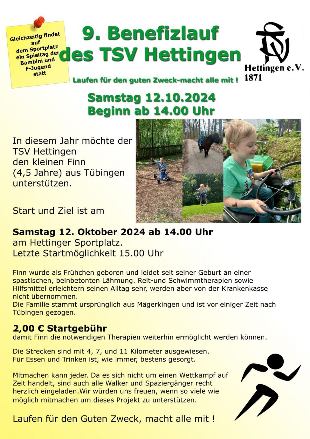 Benefizlauf für Finn – DAN Gesundheit & Fitness